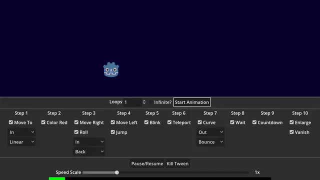 Tween Interpolation Demo | Godot Asset Library
